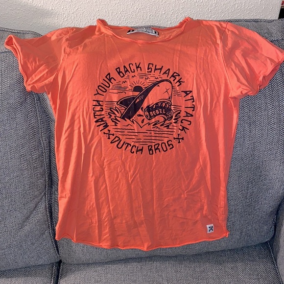 Dutch Bros | Tops | Dutchbros Shark Attack Shirt | Poshmark